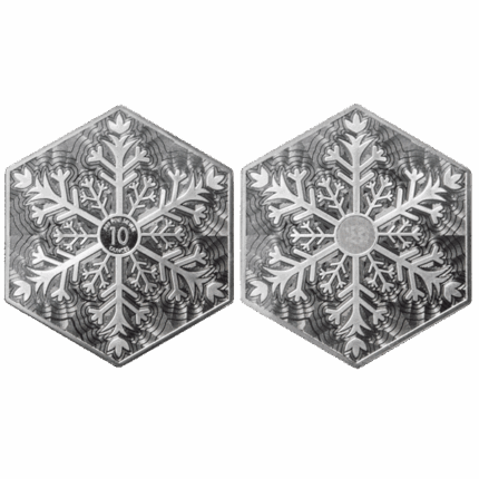 Silver 10 oz Elemetal Holiday Snowflake Bar - Shop Gold, Silver, and ...